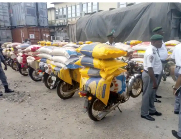 Lagos FOU Impound 12 Trailers of Rice, Expired Food Seasoning ...